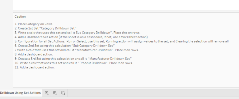Tableau Tip: Documentation using "Show Caption" - Sarah Pallett