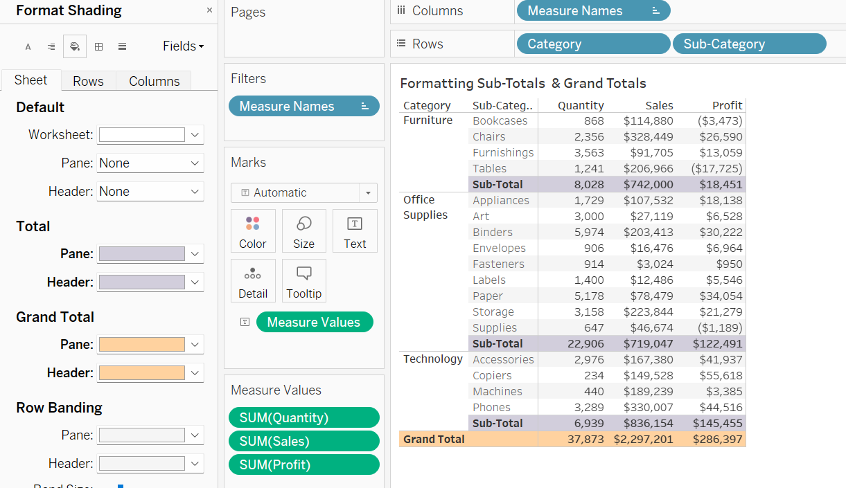 Tableau Tip: Formatting Text Tables - Sarah Pallett